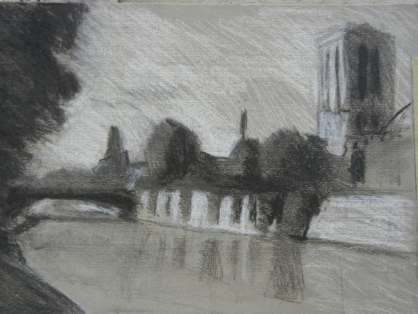 France Drawings - Rosanna Hardin Hall